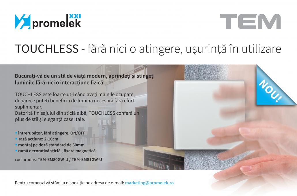 Newsletter Promelek XXI Touchless-01 - TEM Čatež d. o. o.