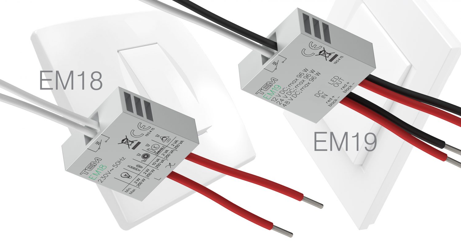 New TEM inbox dimmers for LED lights - TEM Čatež d. o. o.